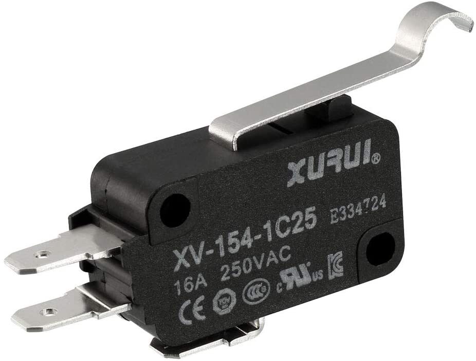 MICRO SWITCH RLE PALANCA CURVA 16A 250V - Equipo eléctrico industrial ...