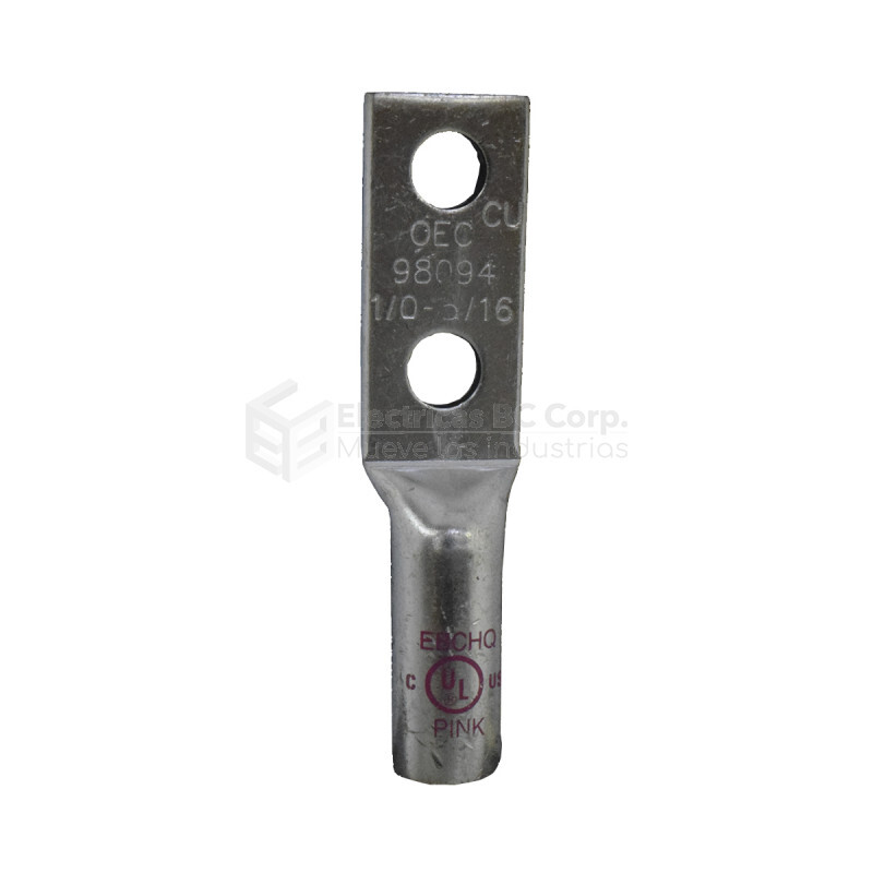 Terminal de entallar 2 agujeros 1/0 AWG - Equipo eléctrico industrial ...
